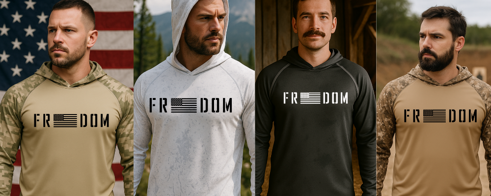 Freedom SPF50 Patriotic Hoodies – PFX Outdoors